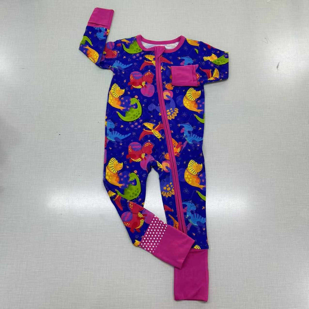 Dino-snores (purple) Zip – Butter Baby
